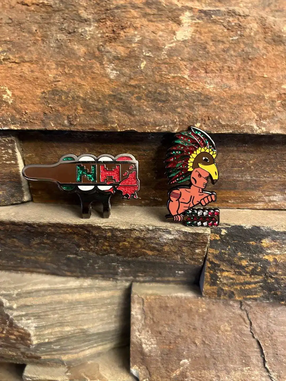 Custom Hat Pin Metal Diamond Chain Cap Clip Badge Clip Cap Pin Hat With ...