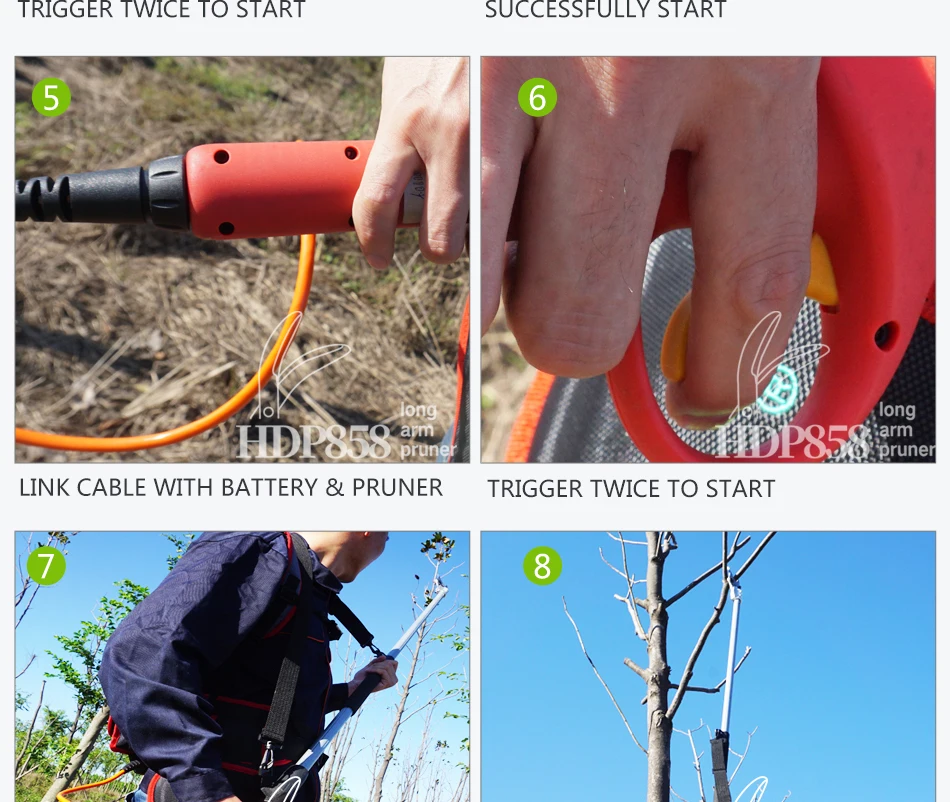 Long Pole Electric Pruners - Efficient High Tree Pruning