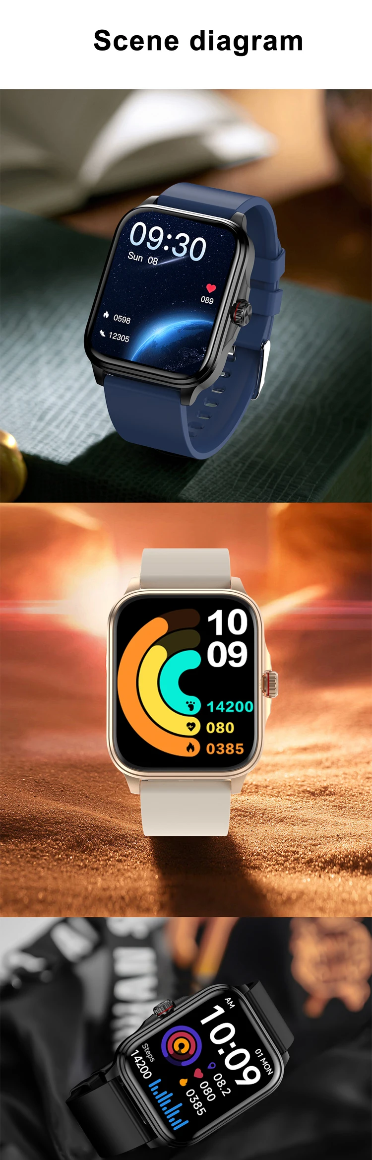 T90 Smart Watch Sos Body Temperature Blood Oxygen Health Watch Cheap ...