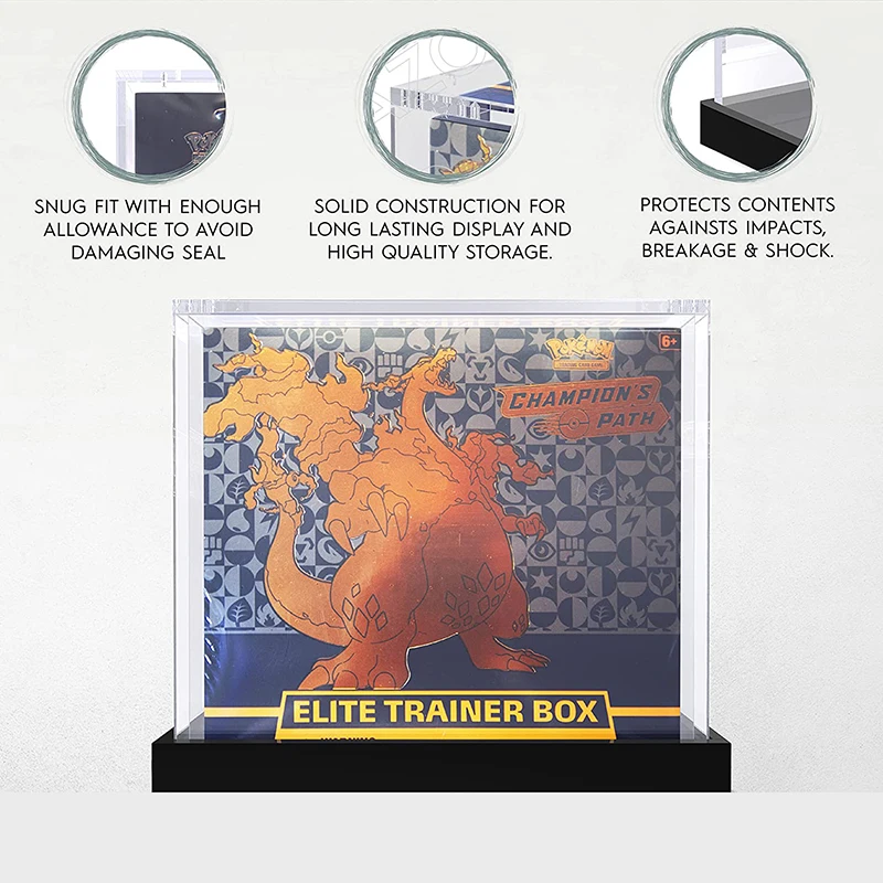 Acrylic 151 Elite Trainer Box Etb Upc Bb Yugioh Display Pokemon Mtg Tcg ...