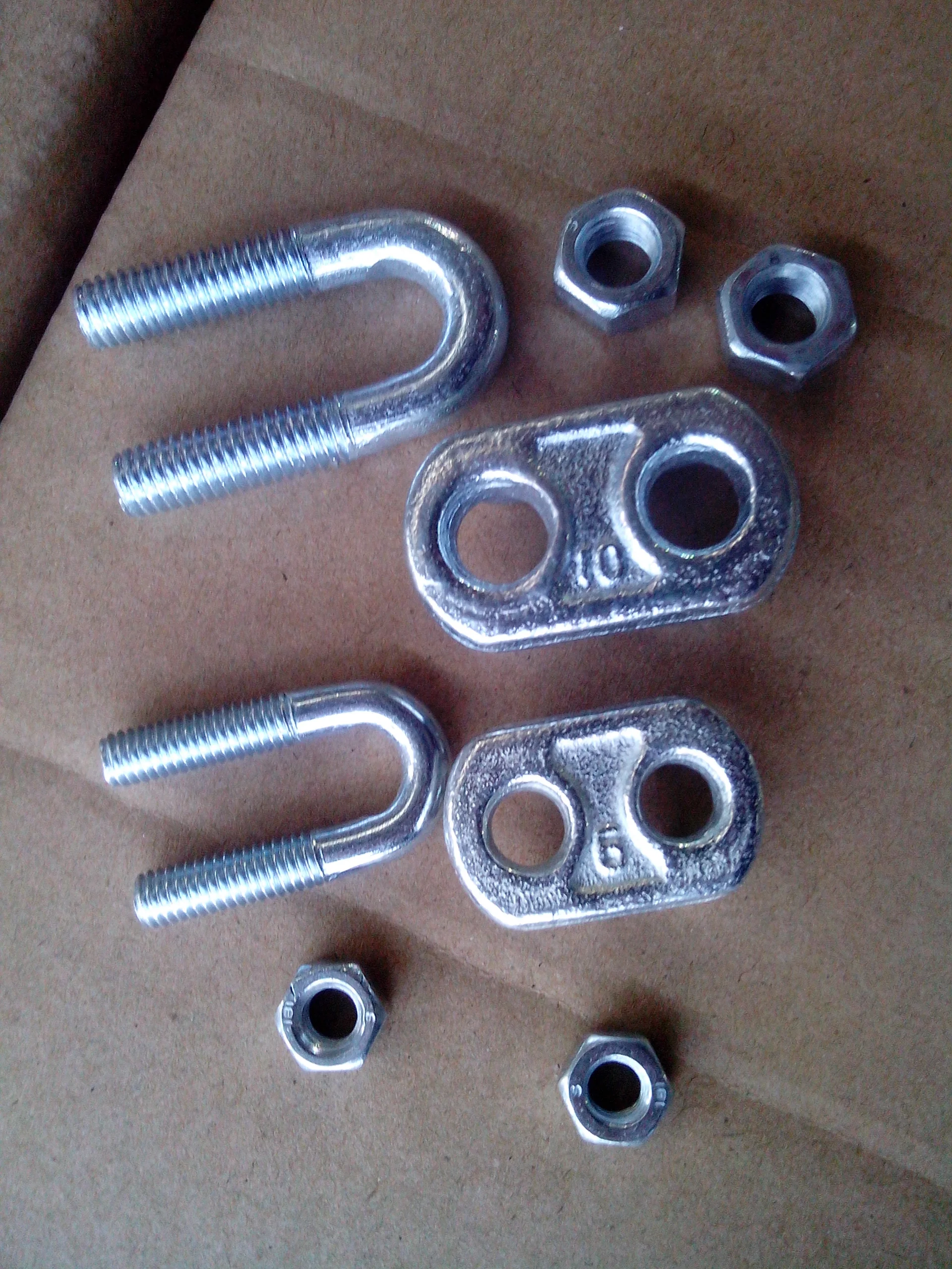 DIN 741 Malleable Electro-Galvanized Wire Rope Clips for Wire Rope ...