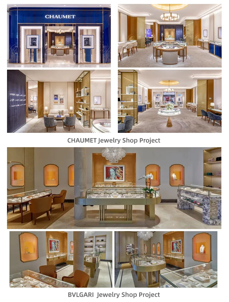 Custom Jewelry Showcase Display Cabinet Luxury Lockable Jewelry Display ...