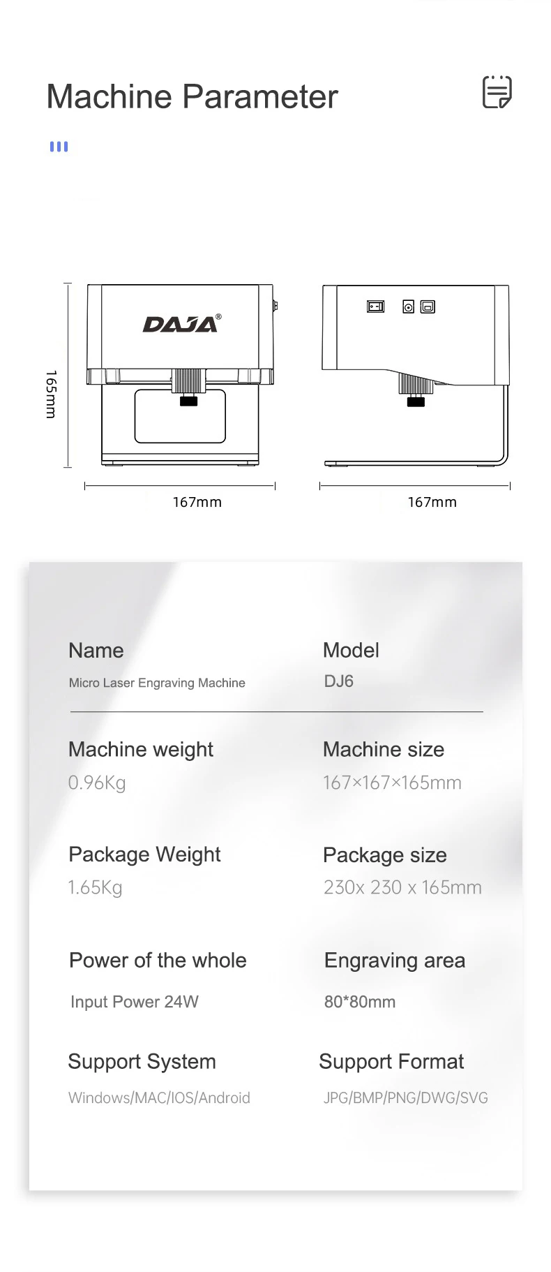 Daja Mini Dj6 Laser Marking Machines Laser Printer Laser Engraver For ...