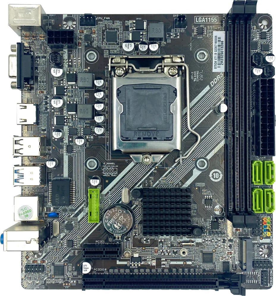 Esonic H61 Motherboard - M.2 NVME DDR3, LGA 1155 PC Mainboard
