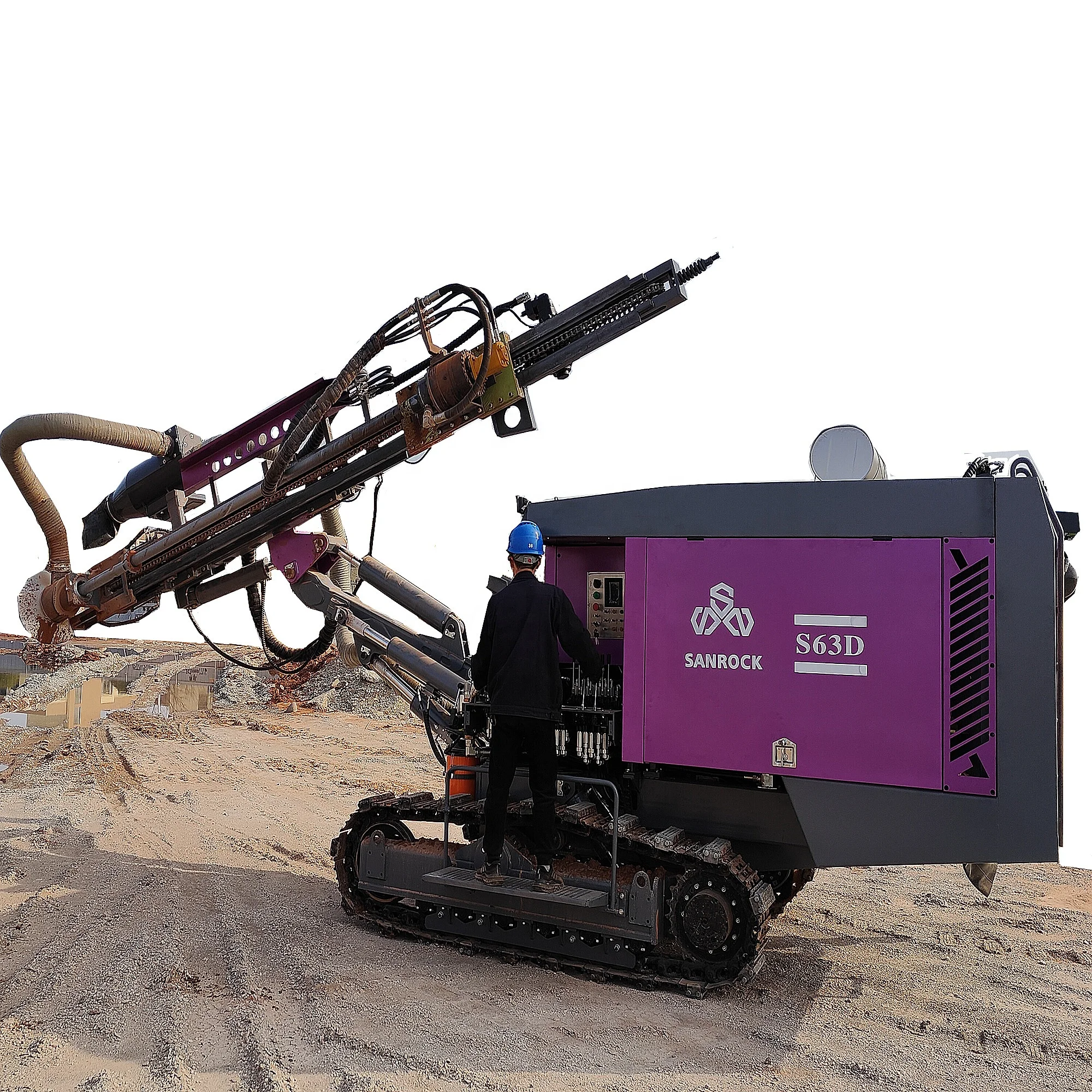 Surface Borehole Drilling Rig Hydraulic Mining Drilling Machine Crawler ...