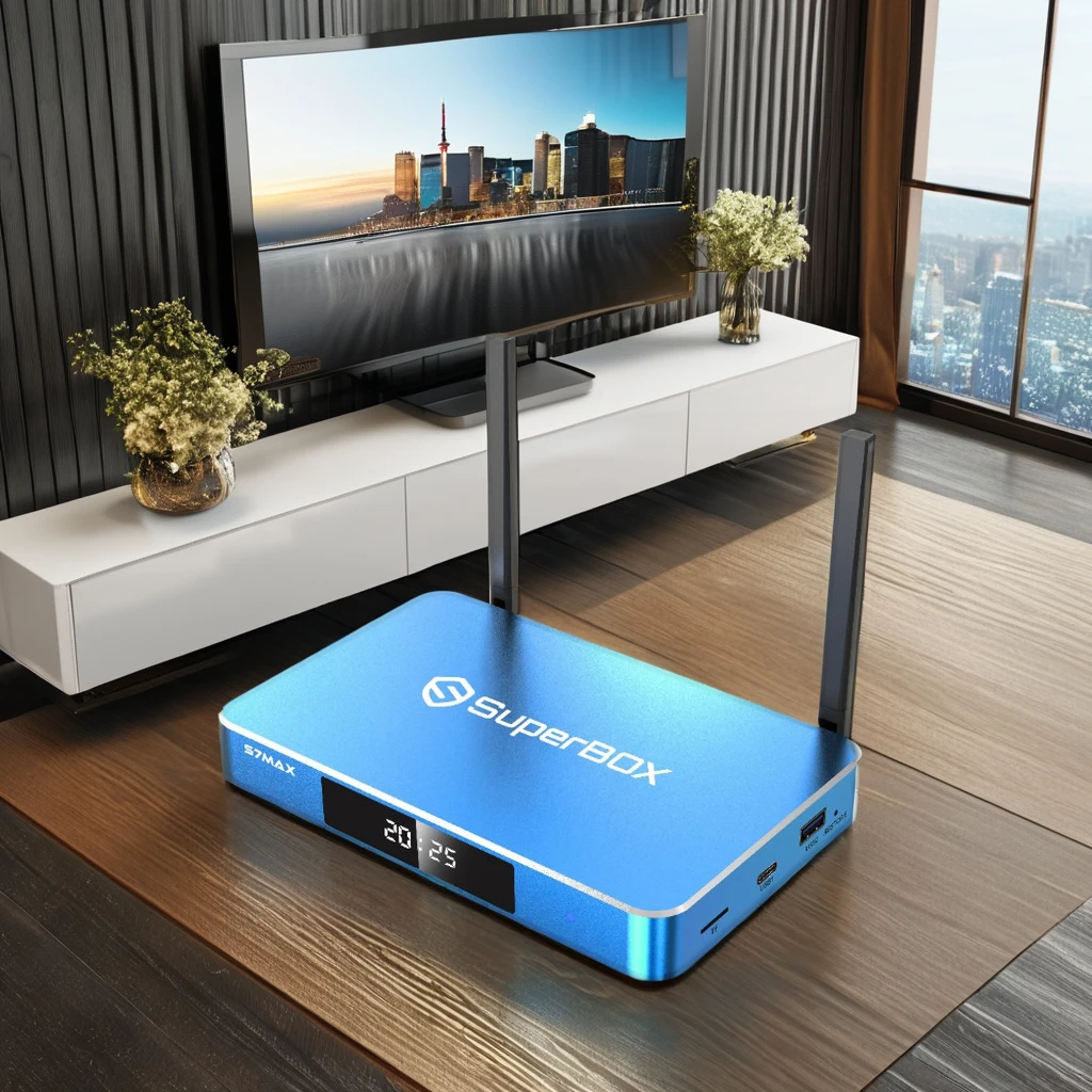 For Superbox S7 max 2025 Set-Top Box 4G RAM + 64G ROM Android 12 USB ...