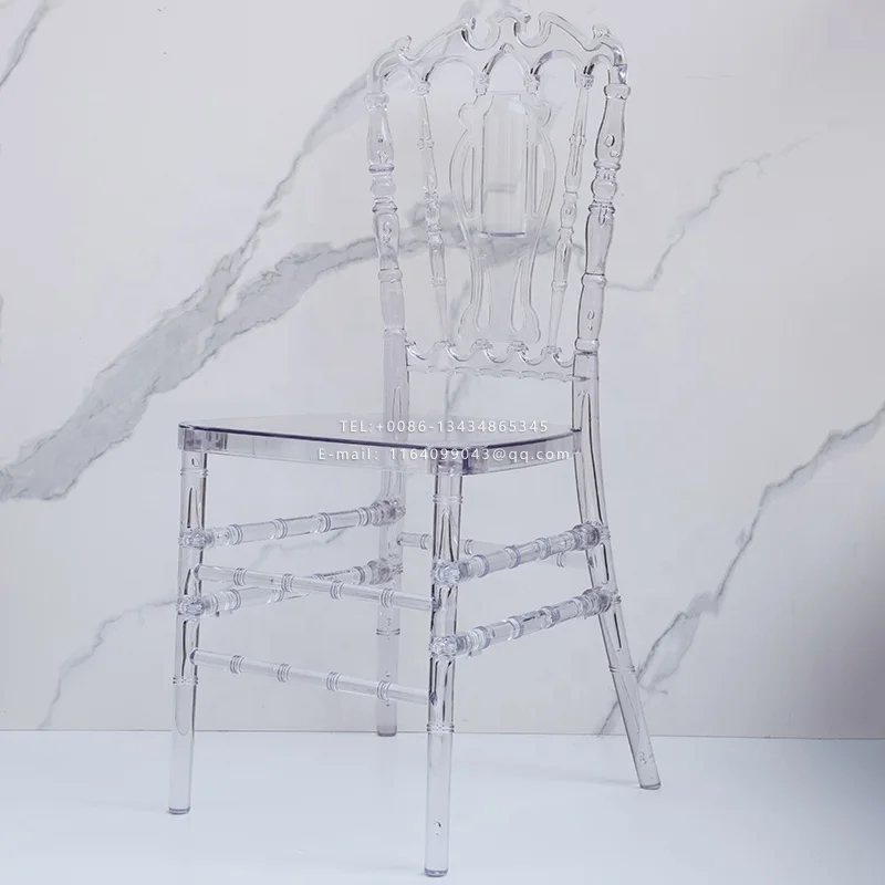 Cheap Luxury Event Stackable Napoleon Chiavari Acrylic Resin Clear ...
