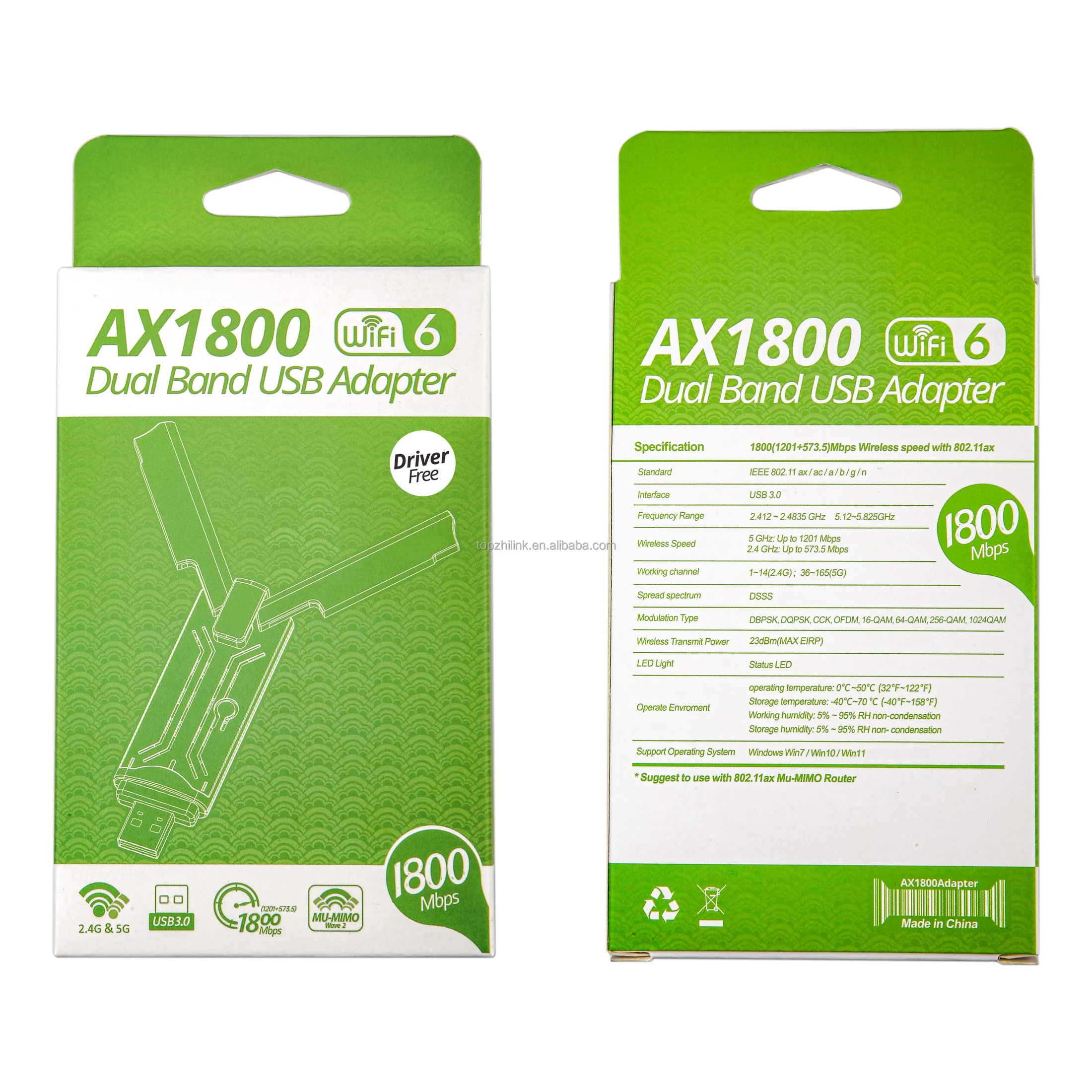 RTL8832CU Wireless Network Card AX3000 Tri-Band WiFi 6E USB Adapter ...