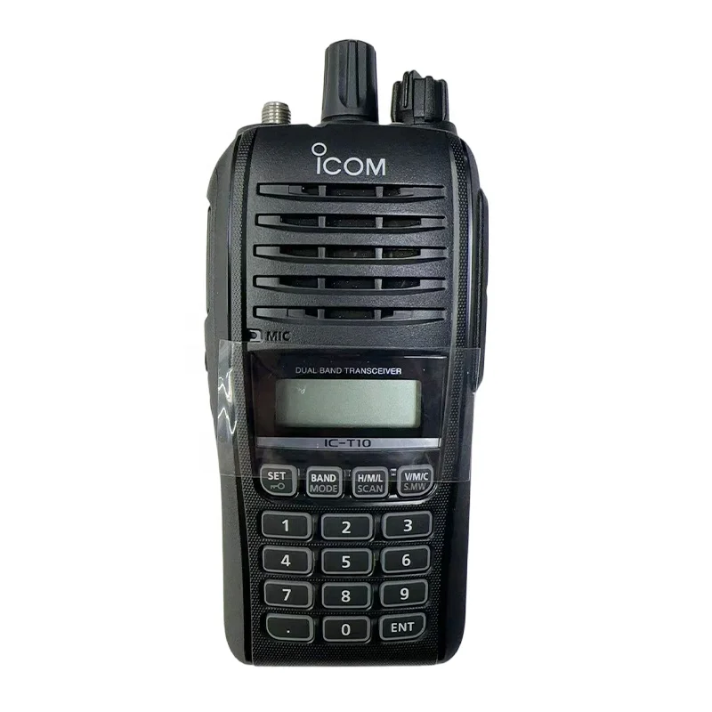 ICOM IC-T10 Dual Band Walkie Talkie - Waterproof & Versatile