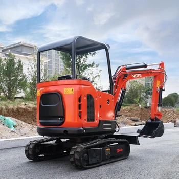 2 Ton Vintage Excavator Hydraulic Crawler Free Aftersales Color Digger ...