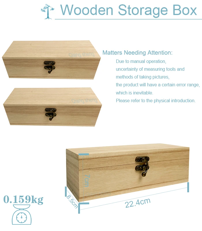 Custom Logo Cheap Wooden Box Hinge Lid Solid Pine Wood Keepsake Gift ...