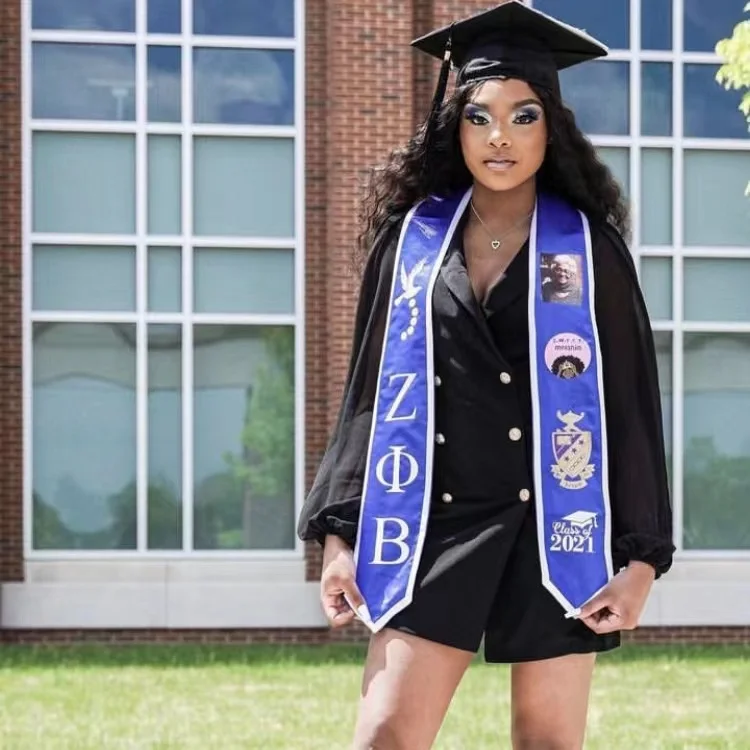 Custom Logo Satin Graduation Stole Graduation Stoles Wholesale Student ...