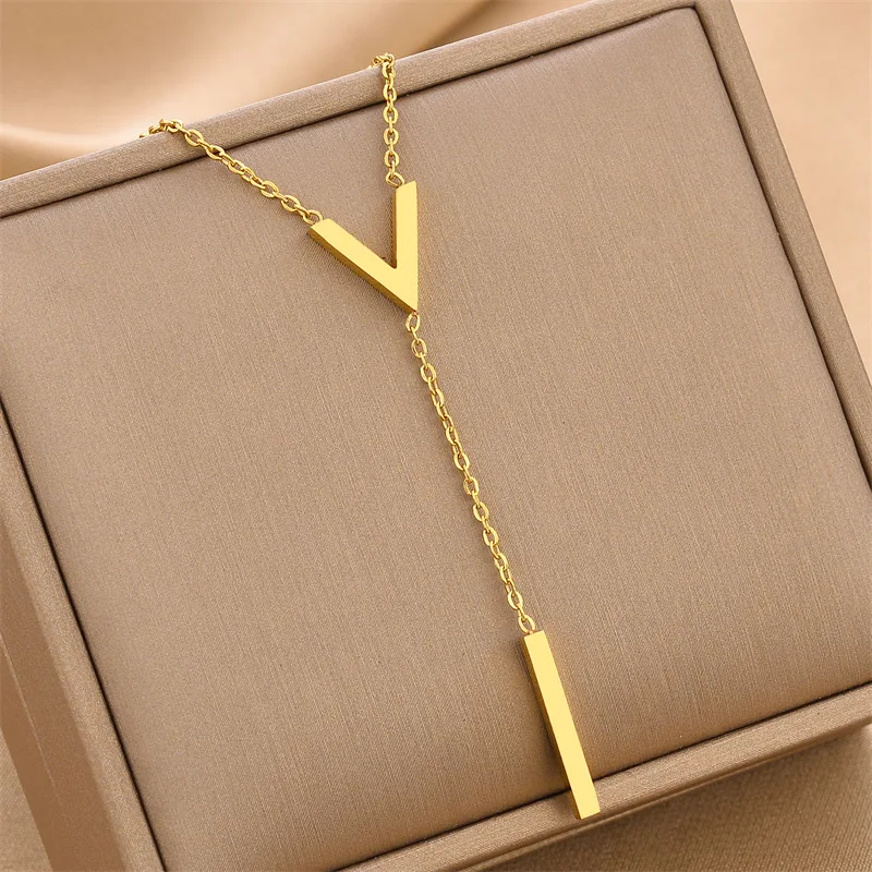 Trendy Non Tarnish Stainless Steel Necklace Pvd 18k Gold Plated ...