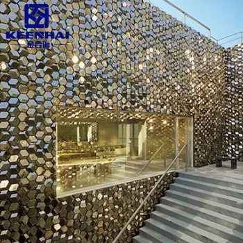 Modern Metal Aluminum Louver Facade Horizontal Cladding For Outdoor And ...