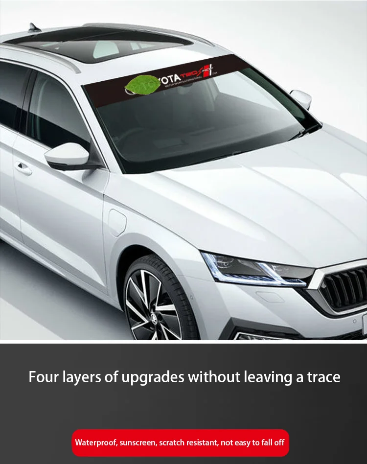 Custom Logo Car Windshield Sticker - Waterproof PVC Vinyl