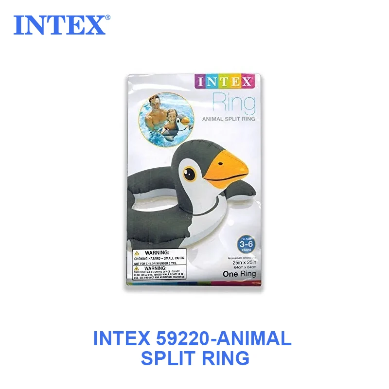 Intex 59220 Animal Split Swim Rings For Kids Cartoon Animal Inflatable ...
