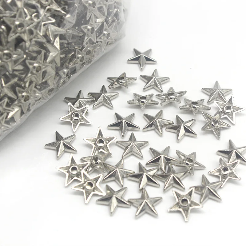 Metal Star Rivets Studs Spikes Spots Buttons for Leather