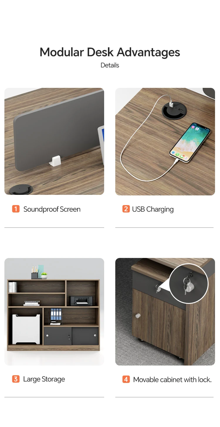 Free Sample Modular Ceo Executive Computer Office Desk Office Furniture ...
