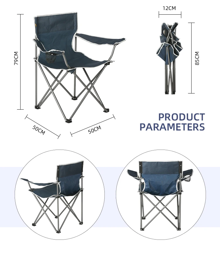 Outdoor Lounge Folding Chair - Portable Picnic BBQ Chair