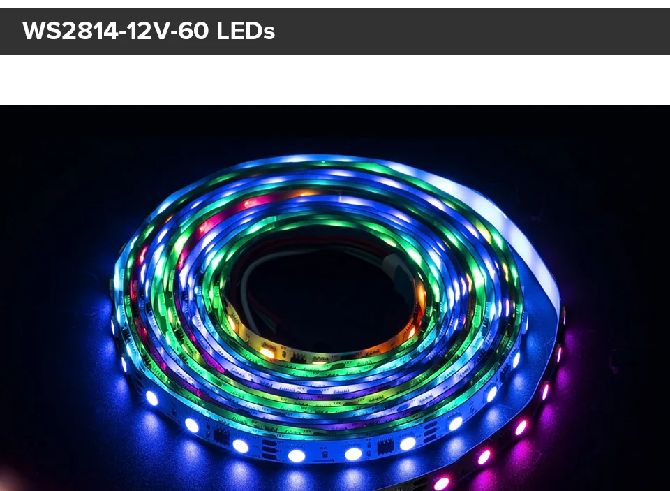 BTF-LIGHTING WS2814 Addressable RGBW Pixel Strip LED – 12V/24V RGBWW ...