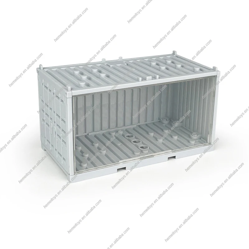 Black Military Container Display Case Box Mini Building Blocks ...