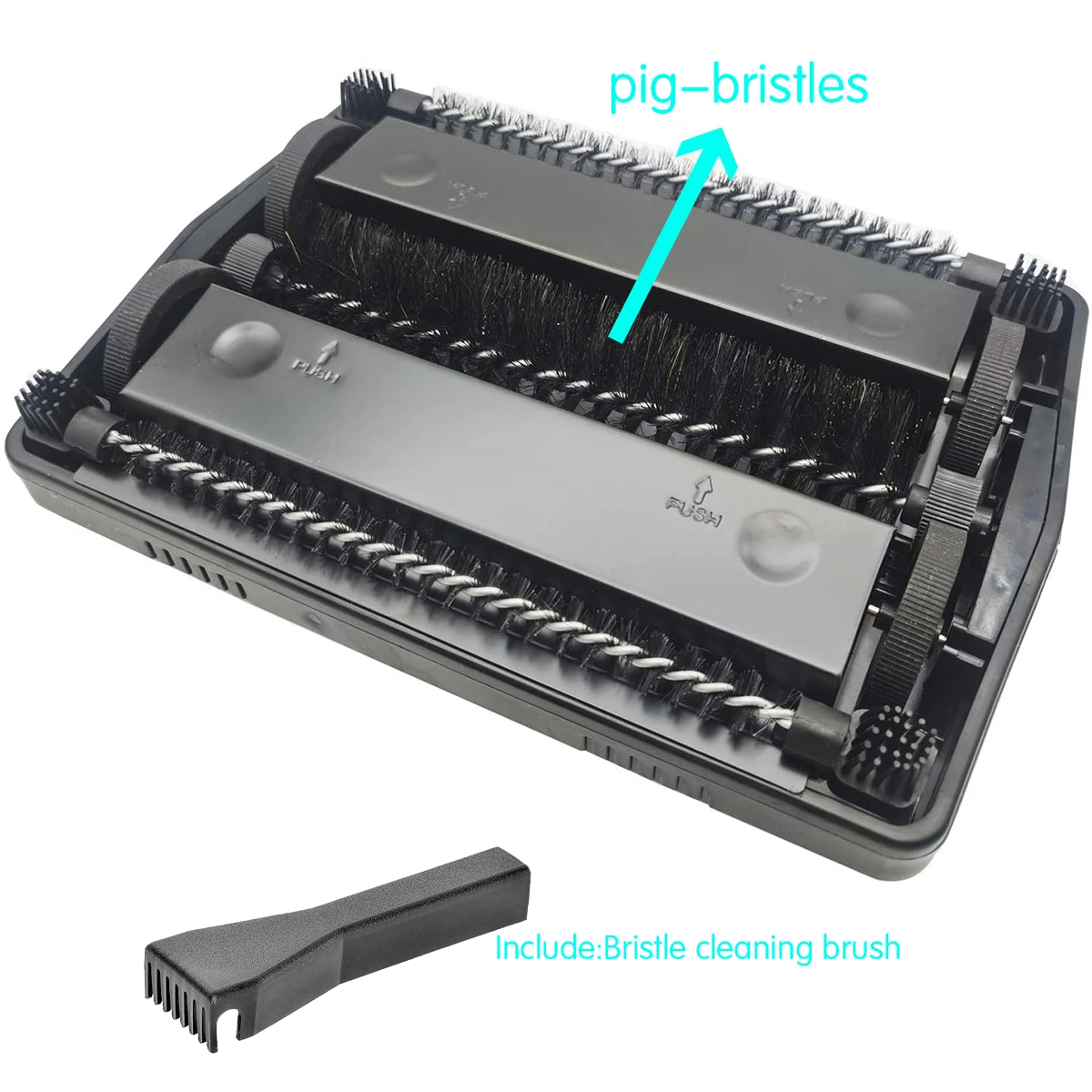 Stainless Steel Hand Push Broom Dustpan Automatic Home Office Kitchen ...