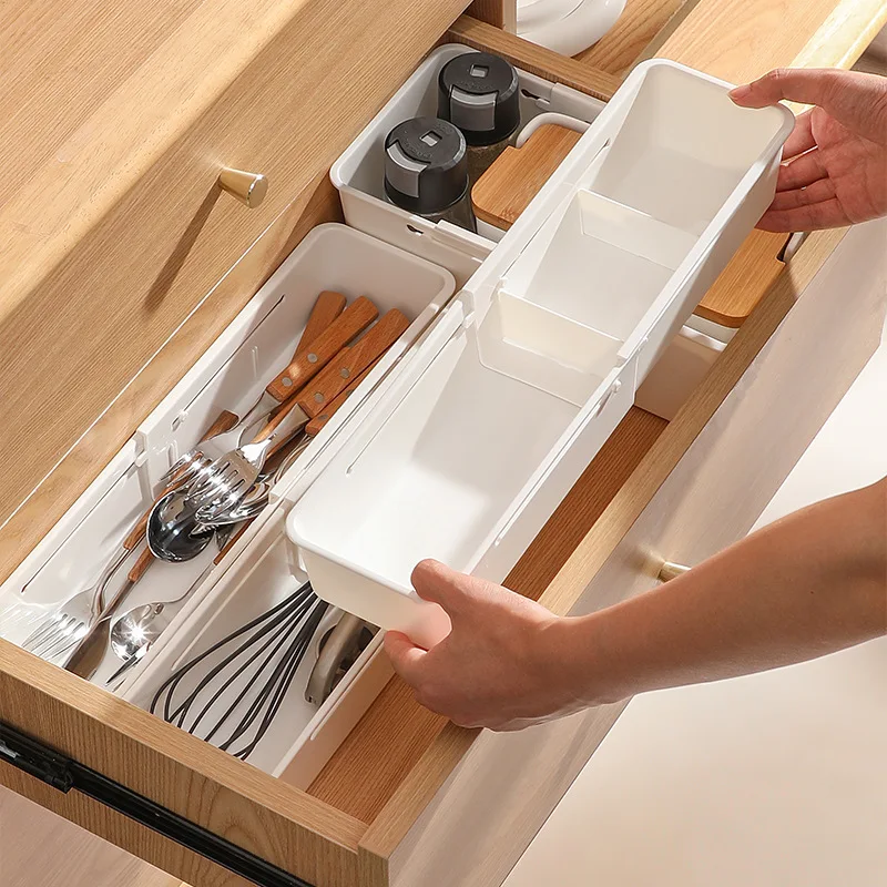 Wholesale Multifunctional White Color Closet Kitchen Drawer Scalable ...