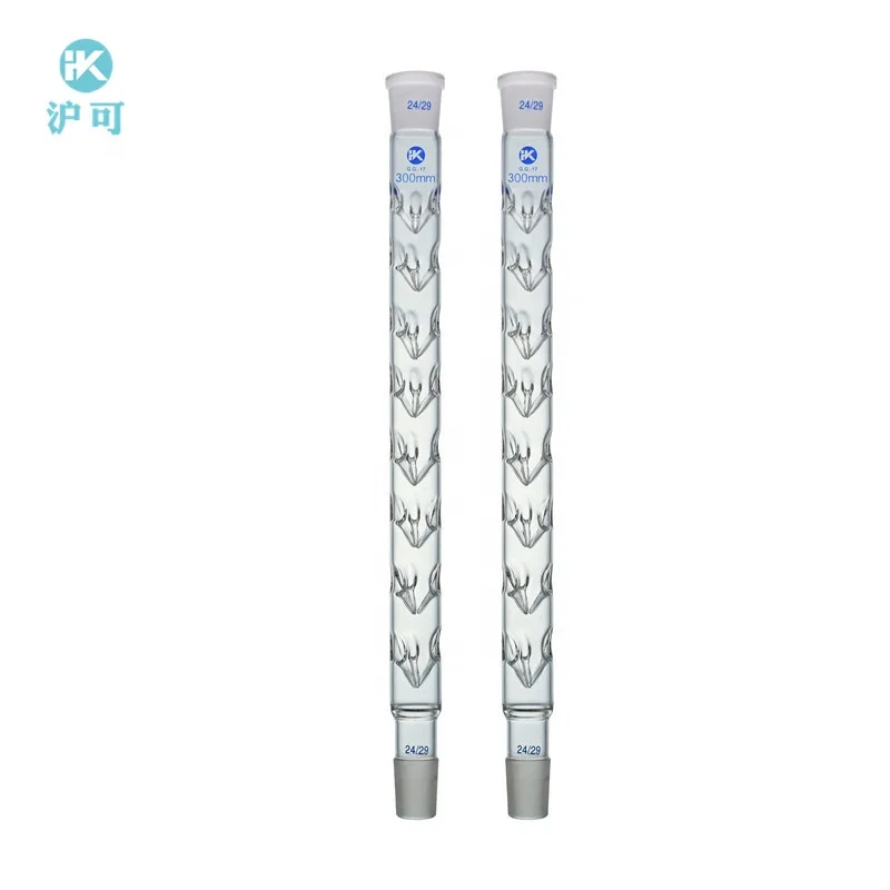 Glass Vigreux Fractionating Column Distillation Column Condenser With St Joint