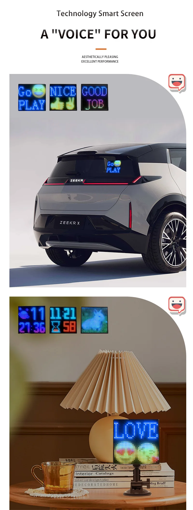 Diy Signal Custom Full Color Smart Digital Light Emotion Led ...