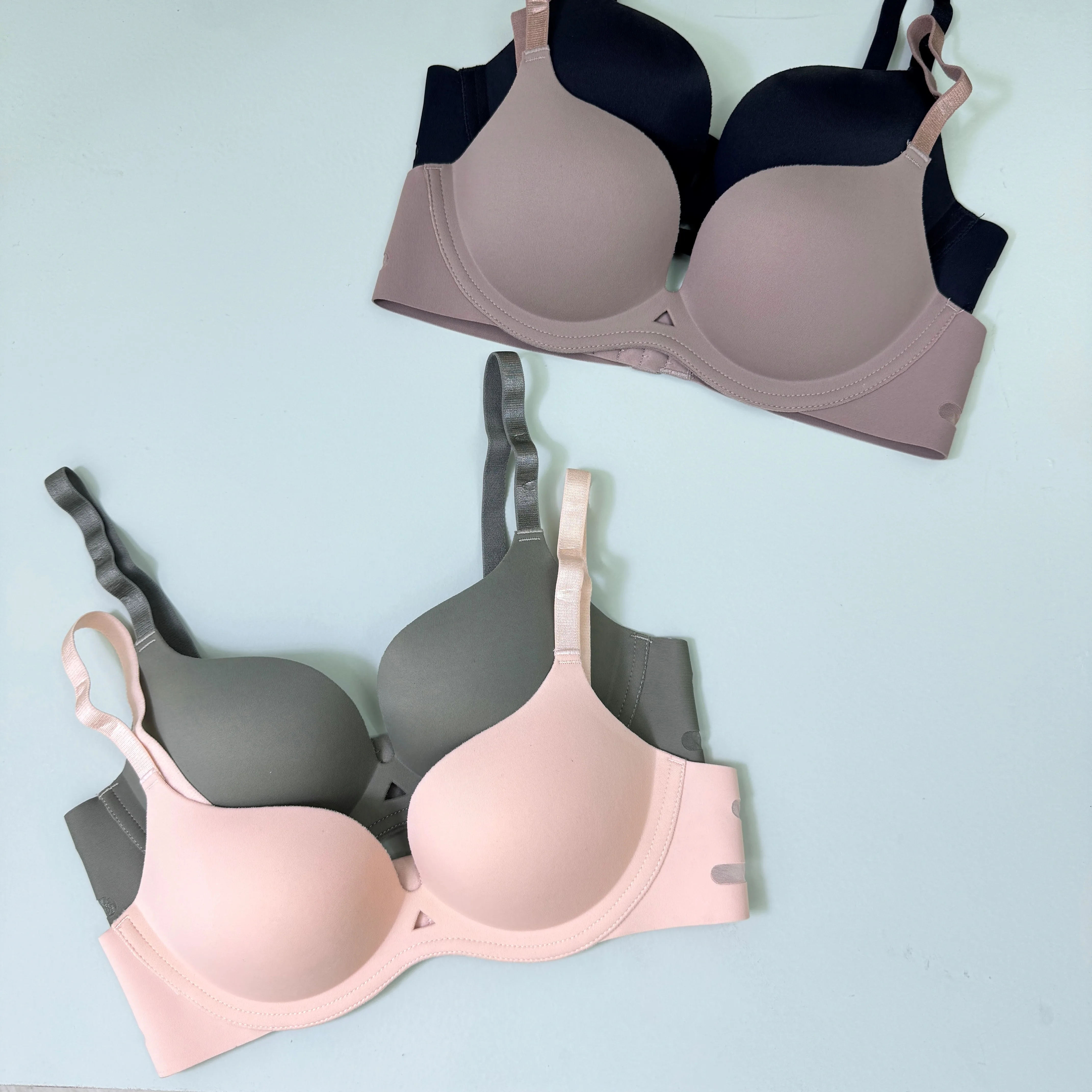 One-Piece Sexy Hollow Bra With Adjustable Straps and Wire-Free Knitted ...