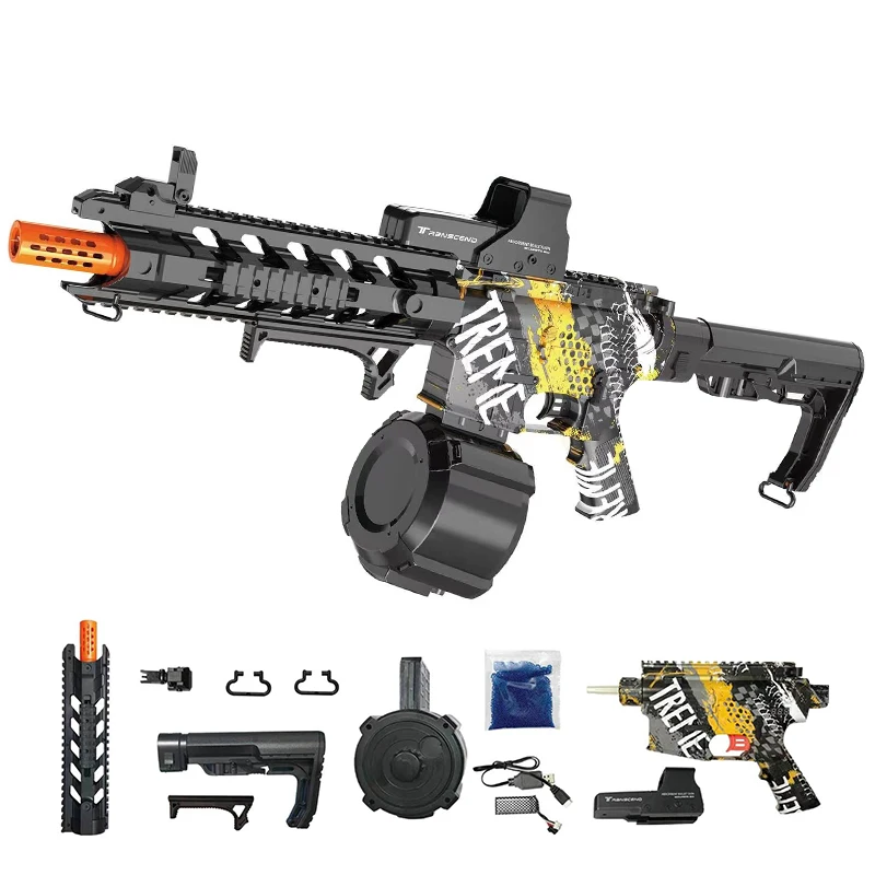 Gun Pistol Spray Airsoft Metal Splatter Ball Bb Accessories Ak 47 Soft Bullet Airsof Gel Water ...