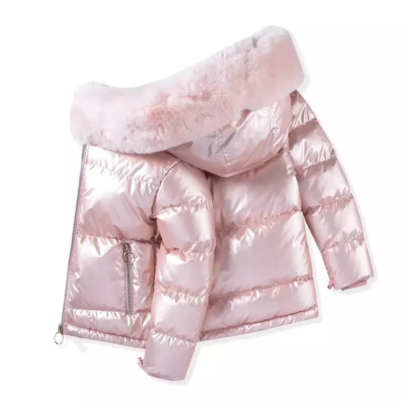 Winter Dazzling Colorful Shine Rainbow Reflective Bubble Child Puffer ...