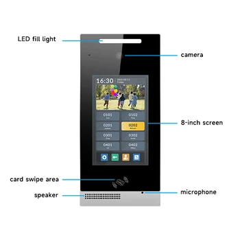 Multi Vision Apartment Video Door Phone Controling System Intercom For House Intercom For House ...