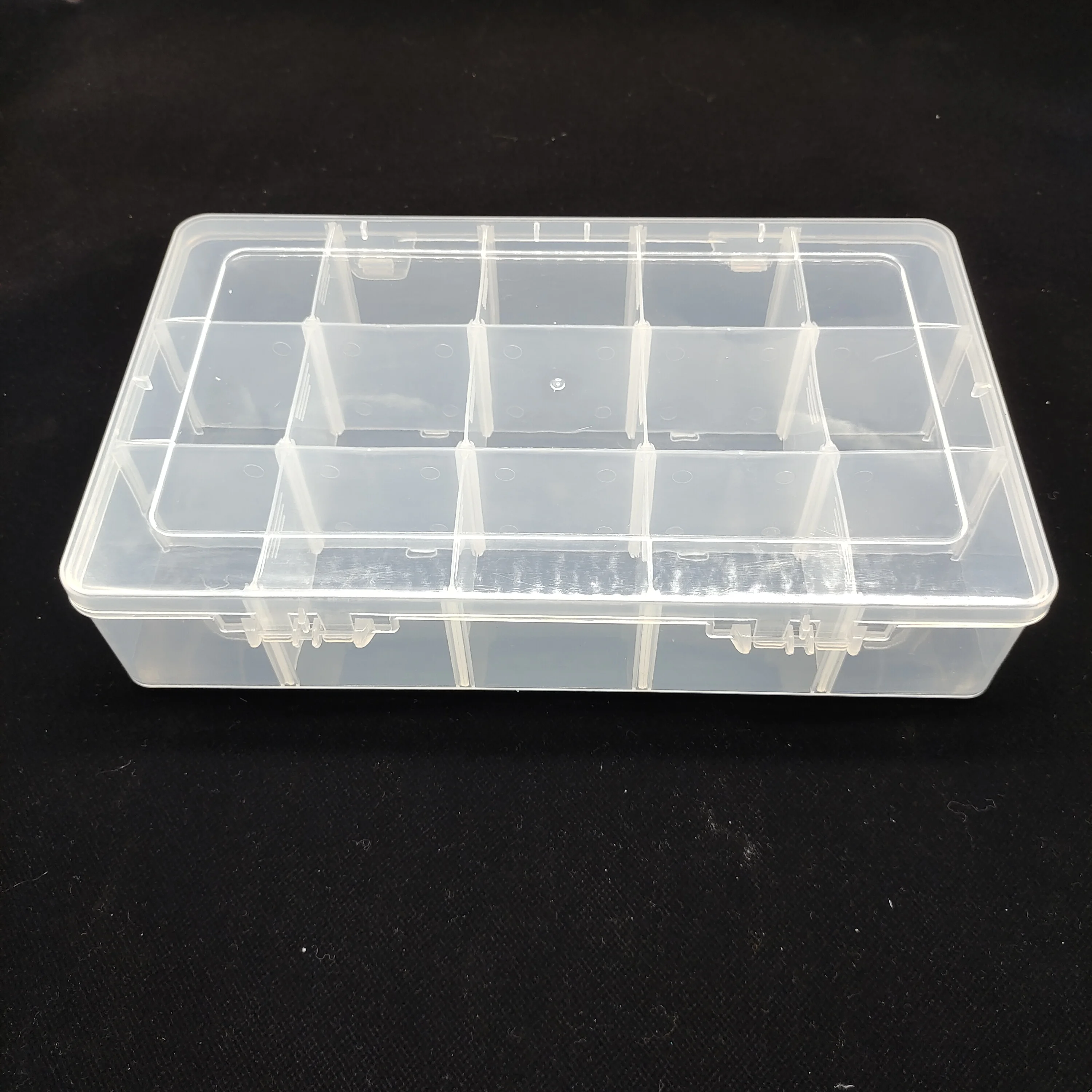 27.8*16.8*5.6 Cm 15 Grids Plastic Box Removable Internal Inserts Plastic Storage Box - Buy ...