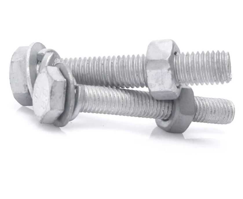 Hdg Hex Boltgalvanized Hexagonal Hot Dip Hex Bolt And Nut And Washer For Automobile Industry Oem ...