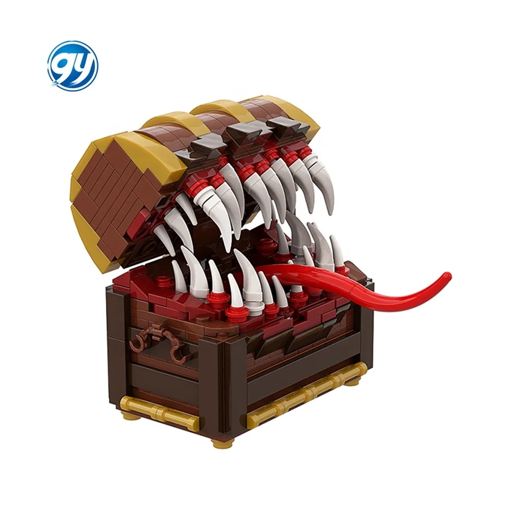 Gy Figuras De Goldmoc Mimics Treasure Chest Monster Building Block Kit ...