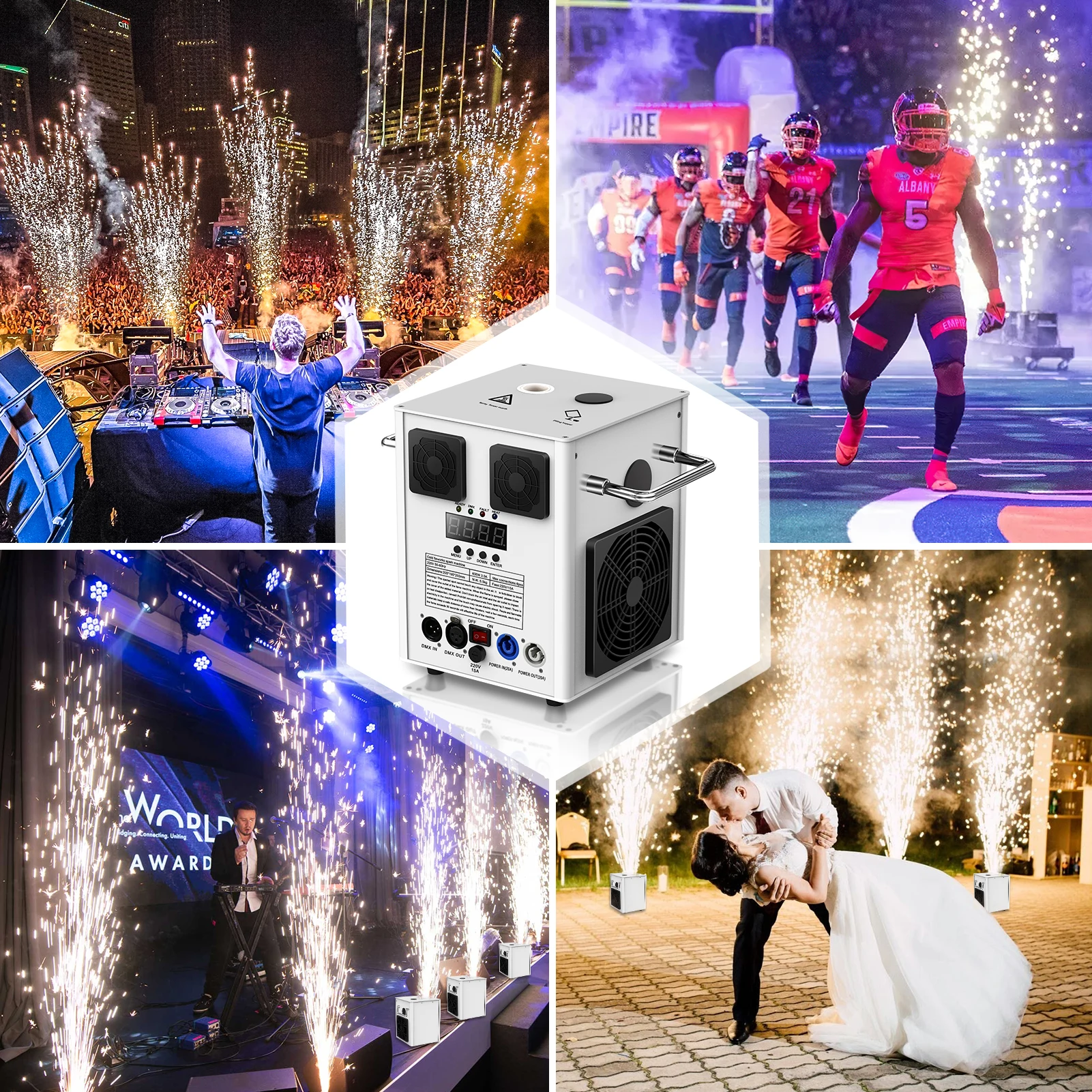 Cold Spark Machine Stage Equipment Special Effect Machine With Wireless ...