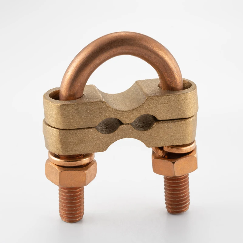 Aluminium & Brass U Bolt Earth Clamp Double Plate Type Earthing Clamp ...