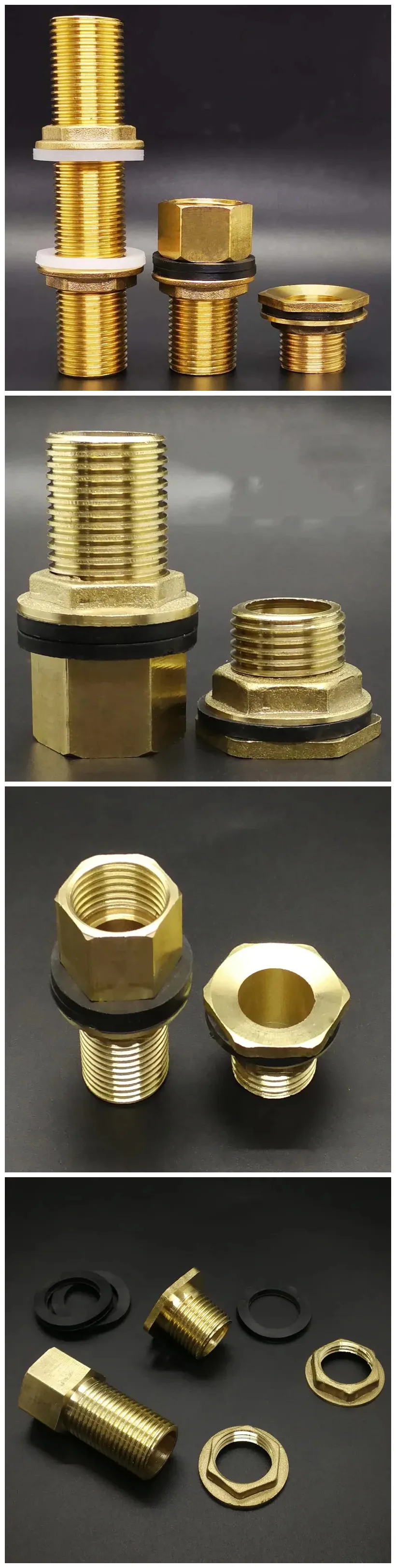 Copper Water Tank Connector 1/2" 3/4" 1" BSP Male Brass Pipe Single ...