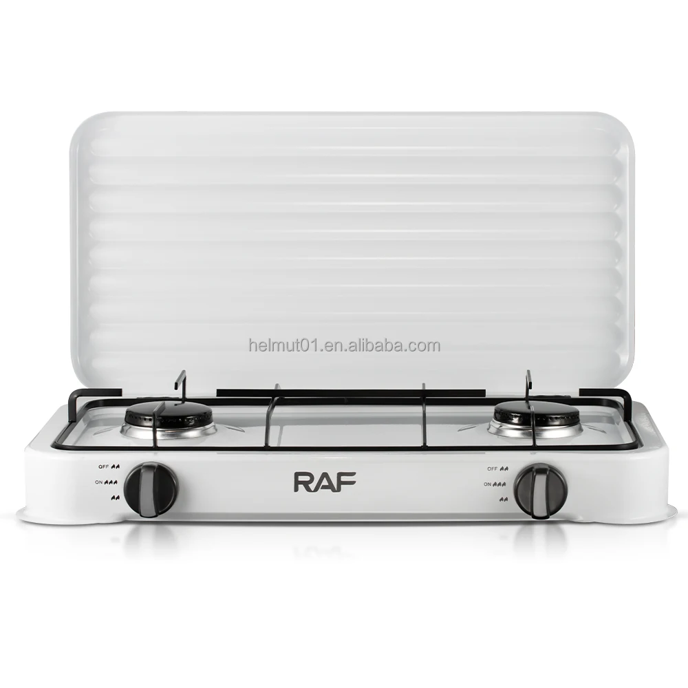 RAF 2 Burner Gas Stove Cooktop - Portable Easy to Clean Gas Cooking ...