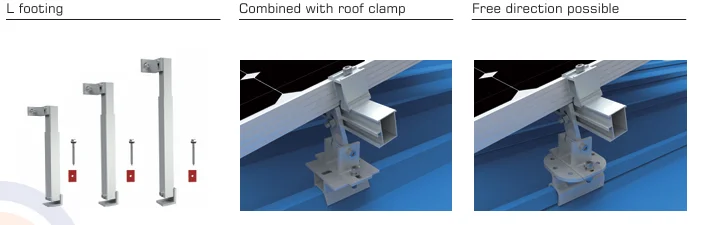 Easy Installation Tilt Metal Roof Mounting System Tilt Structure ...