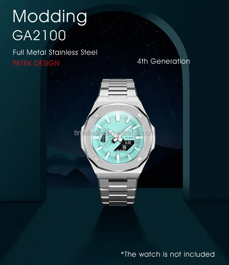 Mod Kit G Shock Ga2100 Stainless Steel Watch Band Strap And Case Bezel ...