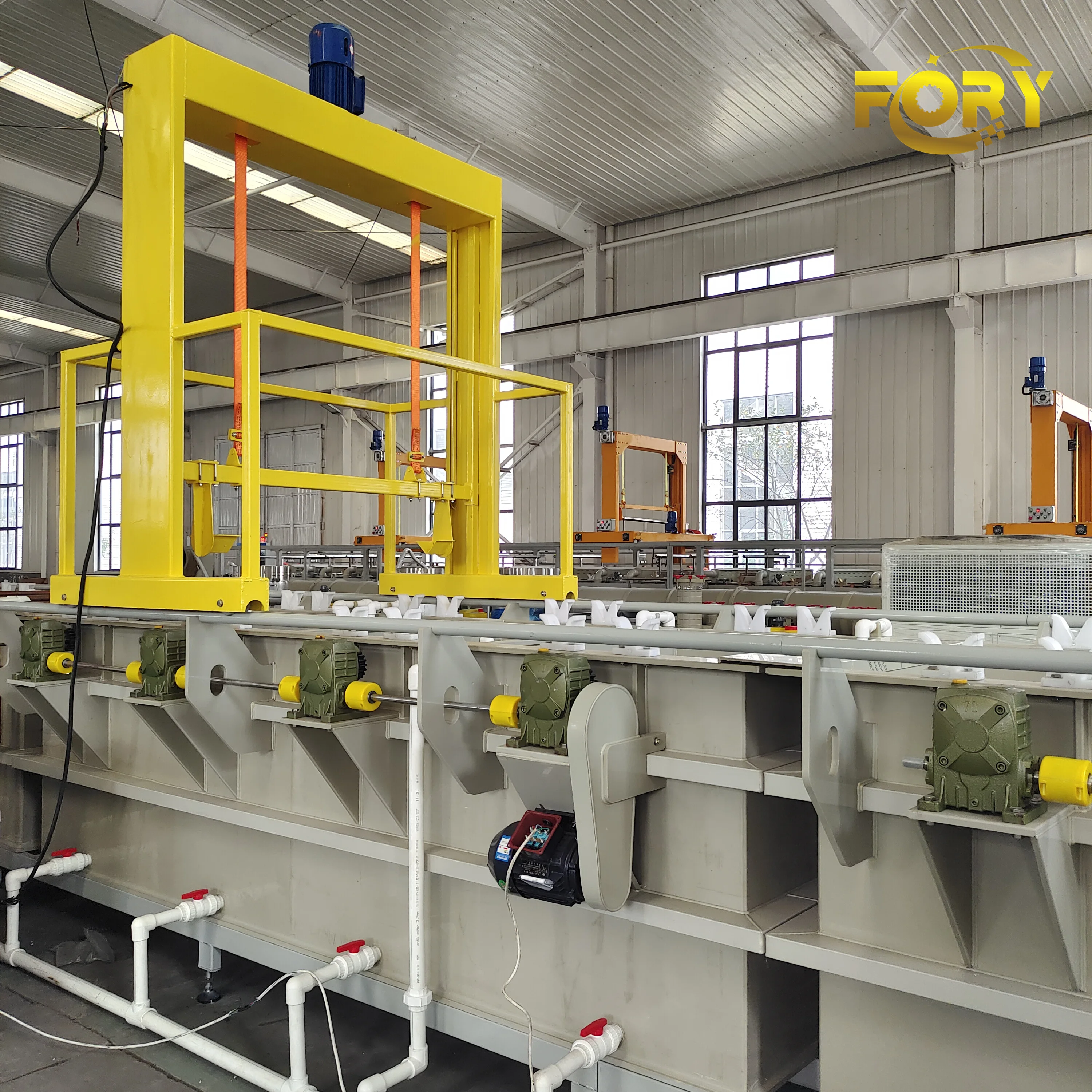 Linyi Fory Semi Auto Chrome Plating Machine Zinc Semi Auto Plating ...