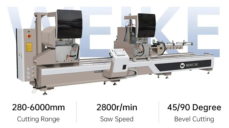 Weike Cnc Pvc And Aluminum Window Machine Cnc Double Head Cutting Saw ...