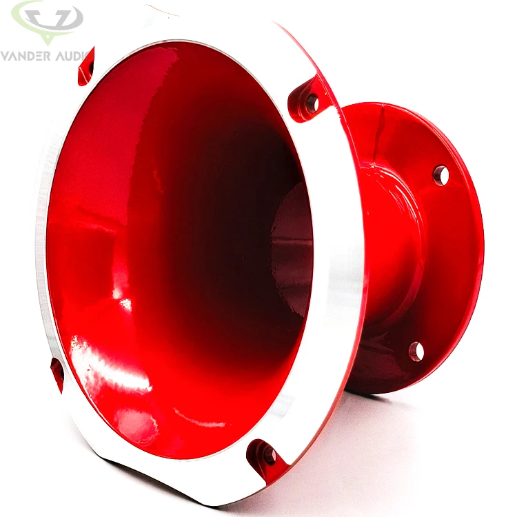 Super Aluminum Red diffuser Horn 2 inch Bolt on Compression Driver Horn ...