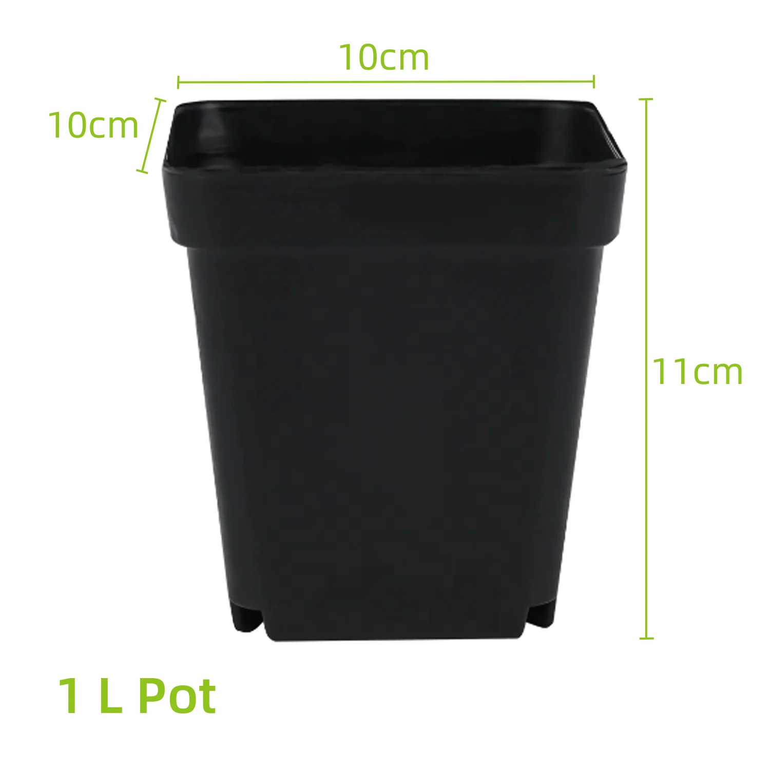Nursery Pots 1L Plastic Square Propagation Pots Balcony Garden ...