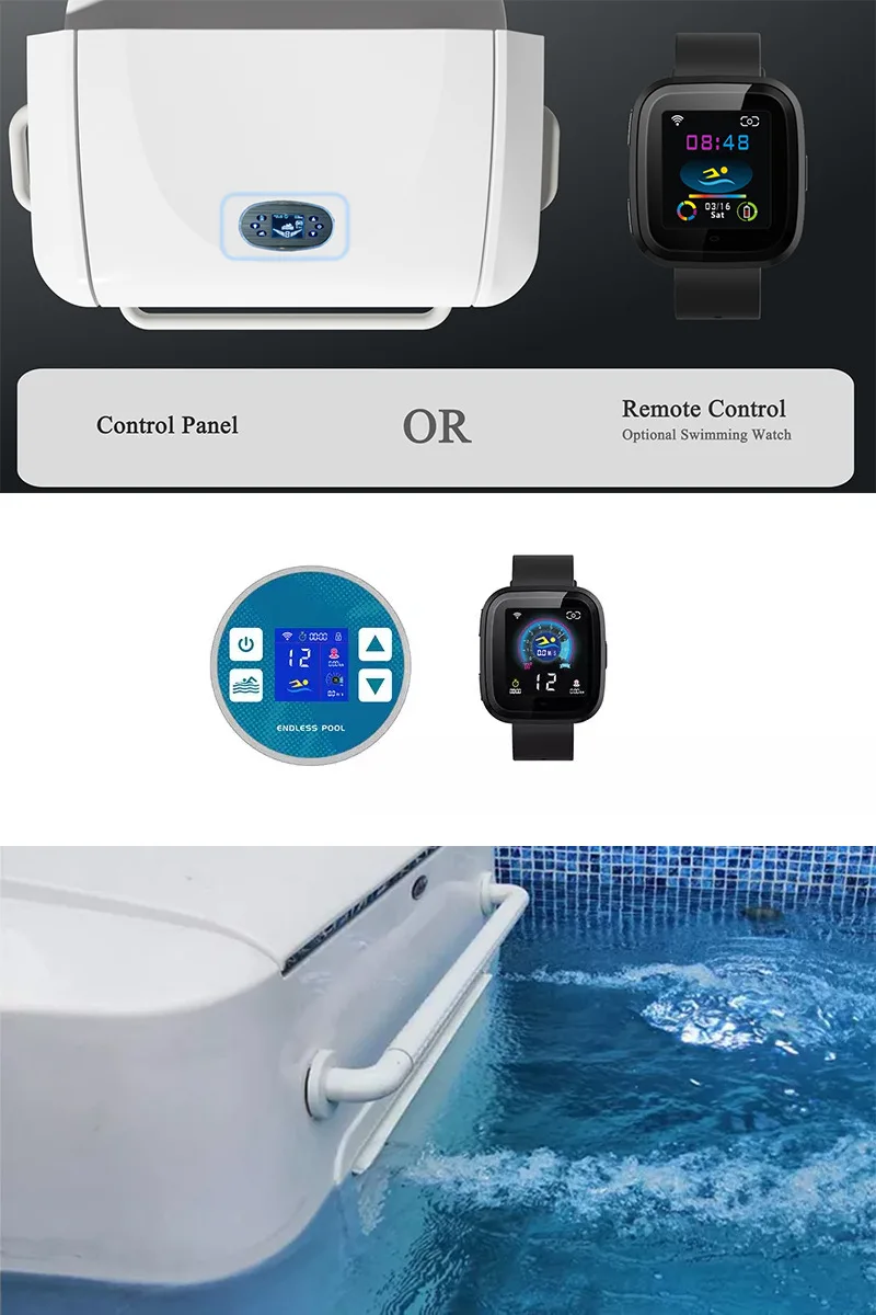 Infinity Pool Countercurrent Surfer Point Swimming Trainer Wall Mounted ...