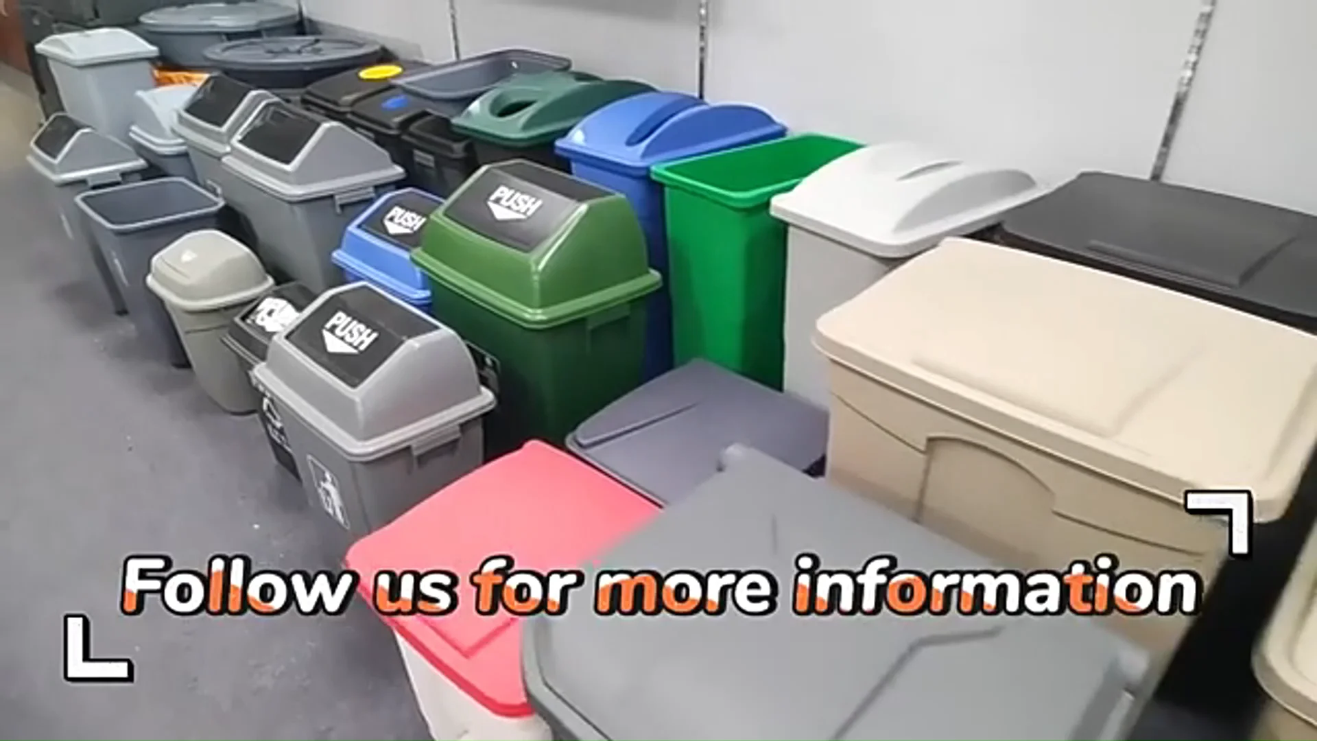 10l Food Waste Plastic Garbage Bin Round Trash Can Small Square Waste ...