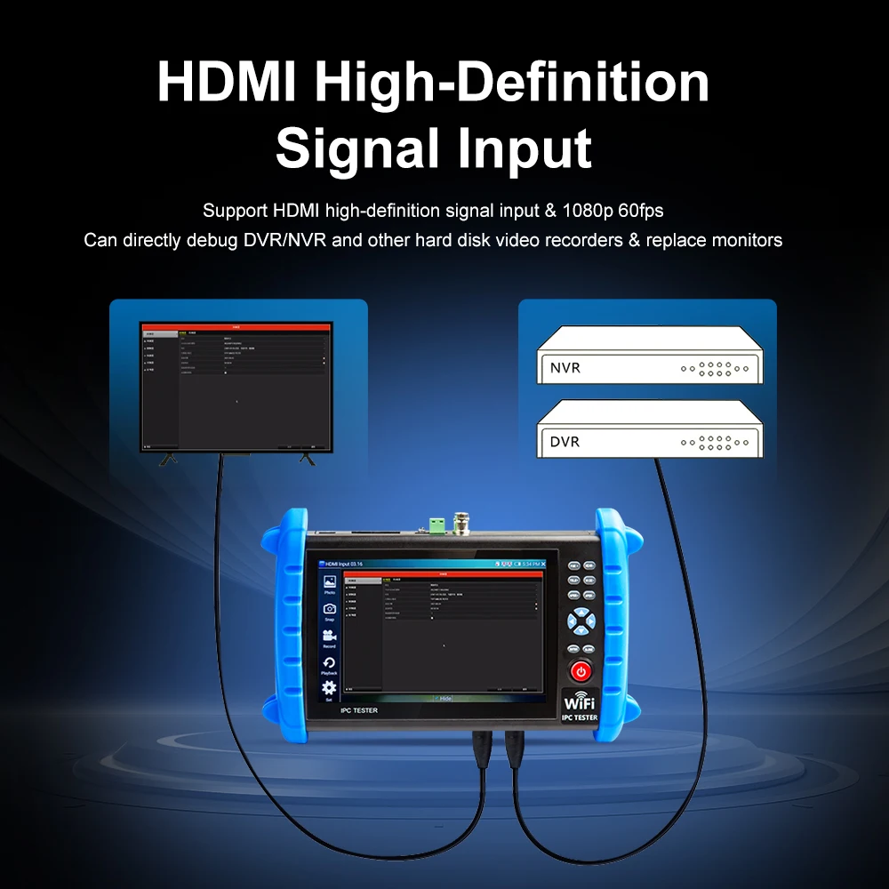 NOYAFA NF-IPC722ATCHS CCTV IPC Tester 7-Inch HD Touch Screen 3840x2156 ...