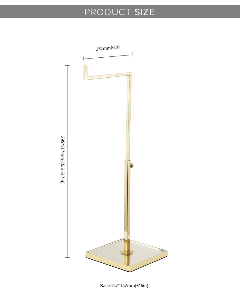 Simple Design Metal Bag Rack Adjustable Women's Handbag Display Stand ...